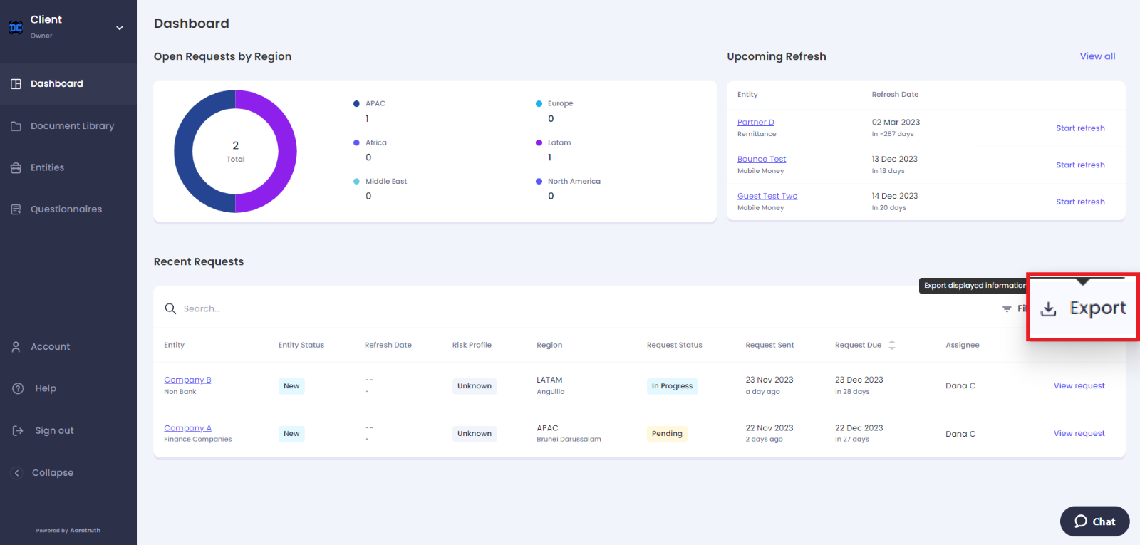 Exporting Reports – Aerotruth Knowledgebase Exporting Reports – Aerotruth Knowledgebase